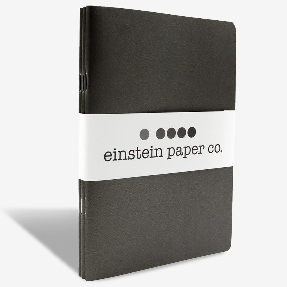 A5 Stone Paper Notebook 3-pc Set Classic Black - PENGEMS
