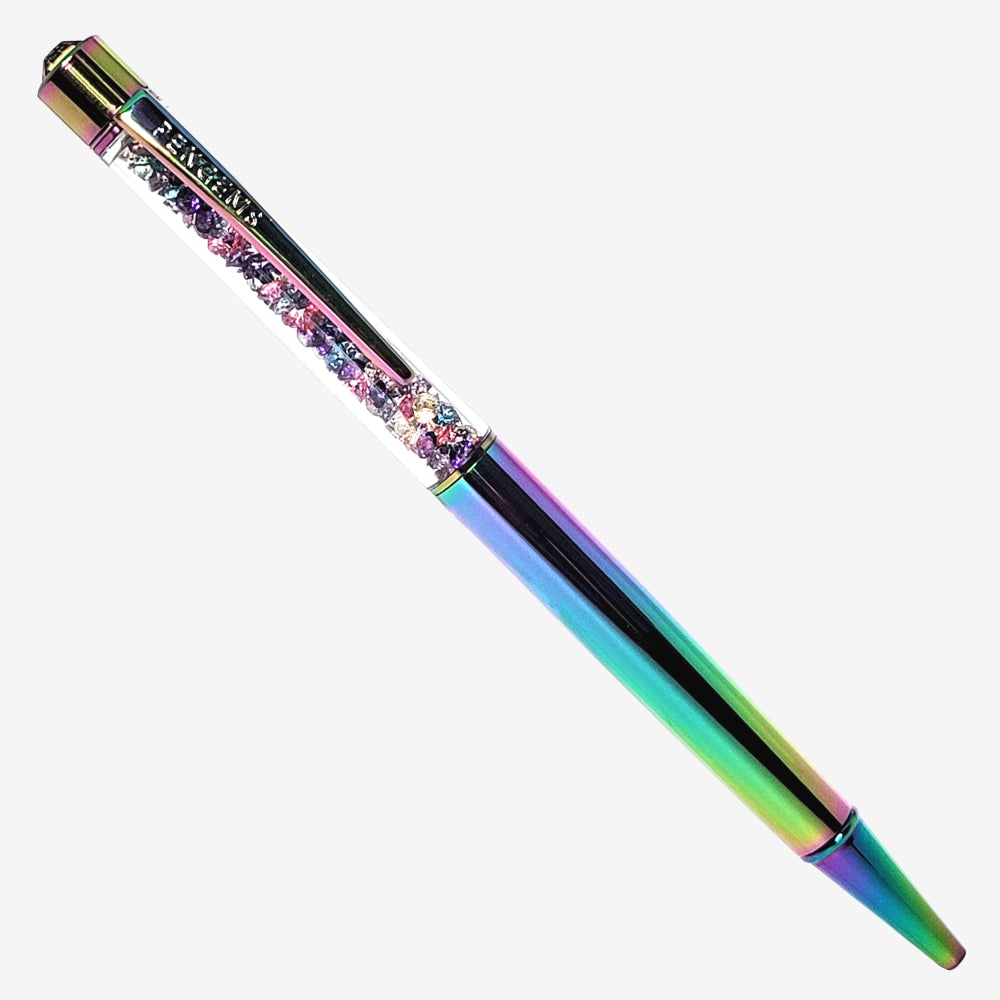 Techno Collection Rainbow Chrome Crystal Pens - PENGEMS